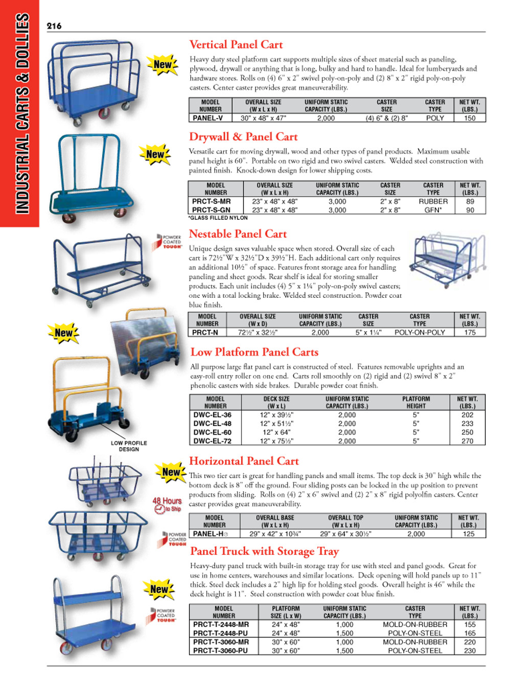 Industrial Carts & Dollies Equipment Catalogue, Vancouver, BC, Canada